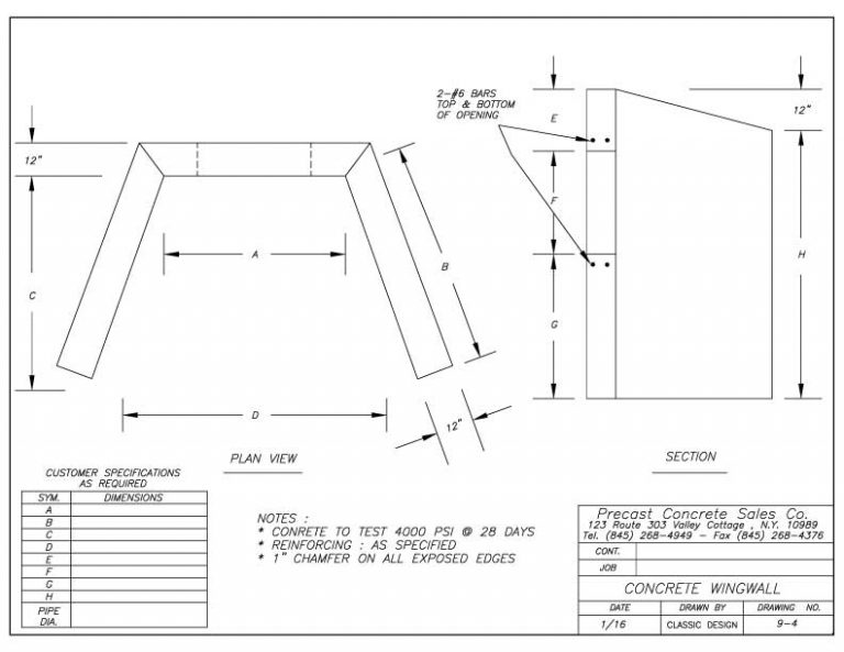 Headwalls - Precast Concrete Sales Company
